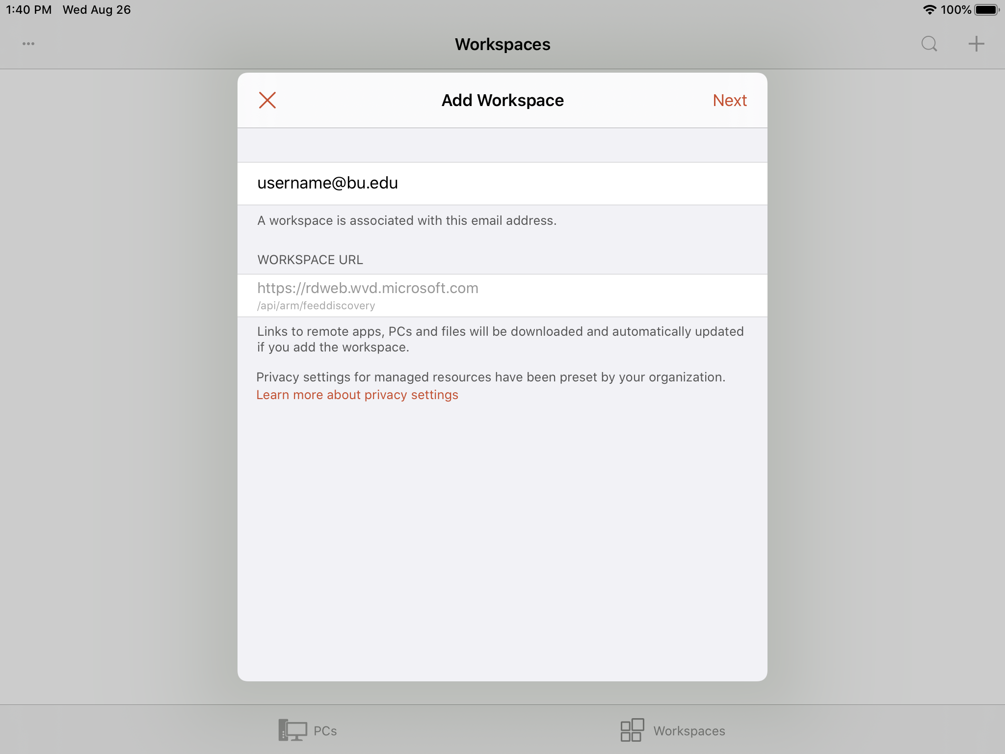 Accessing BU Common from a Personal Devices : TechWeb : Boston University