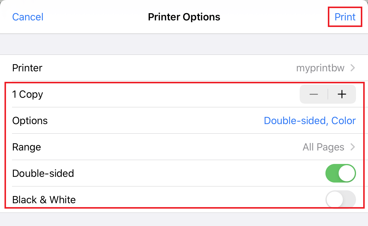 MyPrint: Configure Printer on Device : TechWeb : Boston University