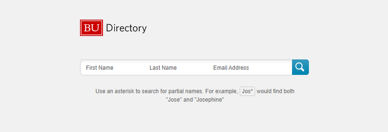 BU (Online) Directory : TechWeb : Boston University