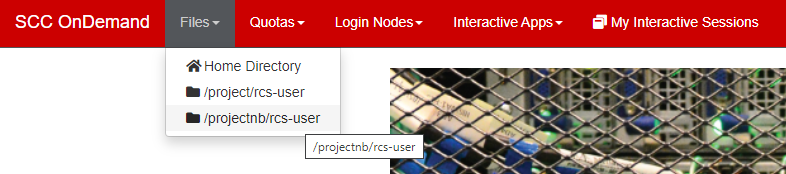Transferring Files using SCC OnDemand : TechWeb : Boston University