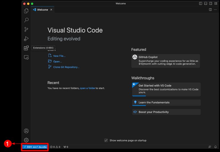 VS Code on Login Nodes : TechWeb : Boston University