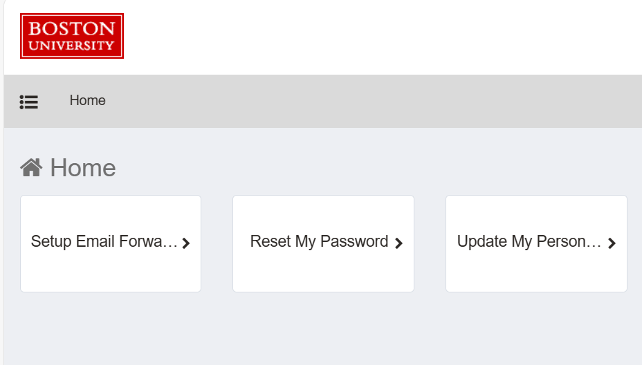 Faculty/Staff/Student/Affiliate Password Reset : TechWeb : Boston ...