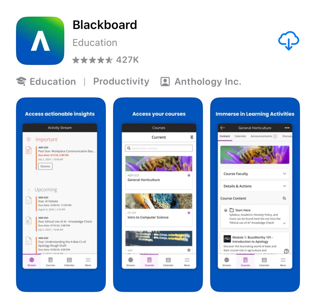 Blackboard Mobile App : TechWeb : Boston University