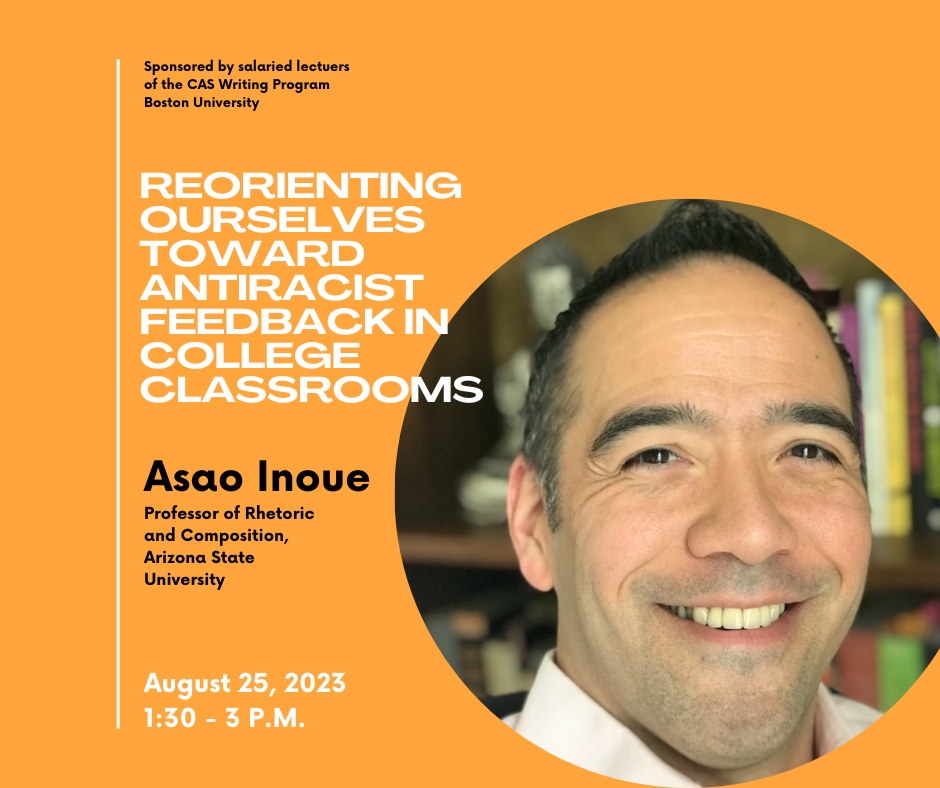 Asao Inoue Workshop, Talk, and Reception | Writing Program
