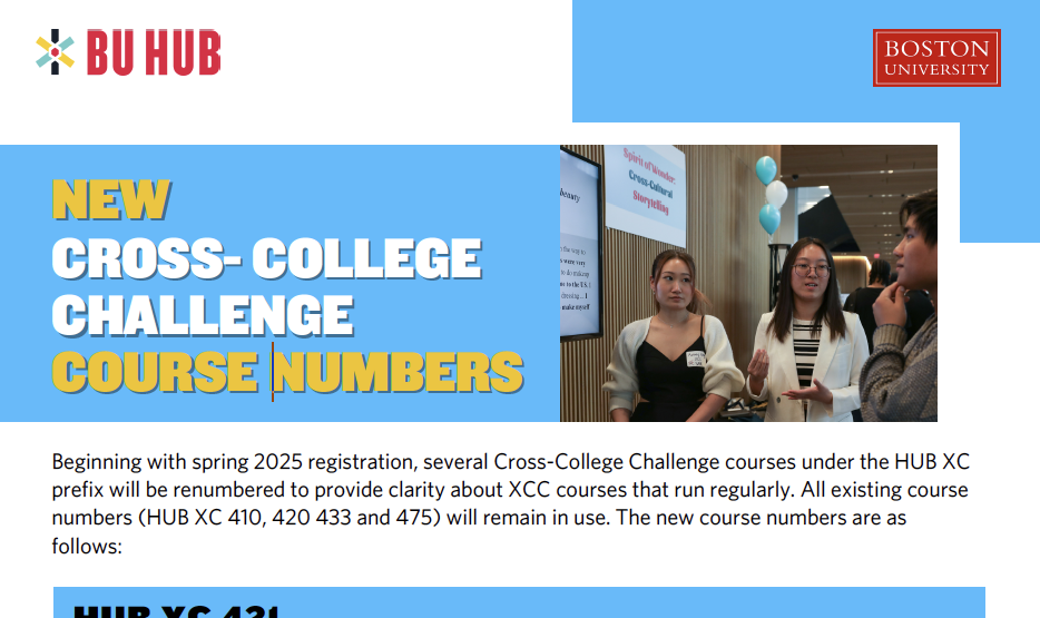 Course Offerings | Cross-College Challenge